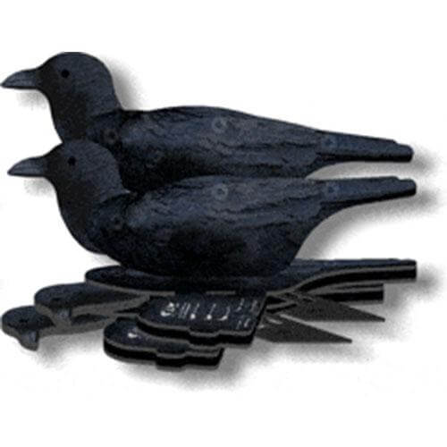 Collapsible Full Body Crow Decoys for hunting - 6 Pack